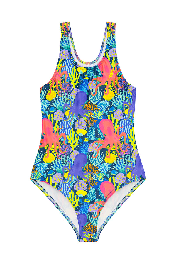 KIDS SWIMWEAR | CORAL REEF DESIGN ONE PIECE | BUDGY SMUGGLER AU – Budgy ...